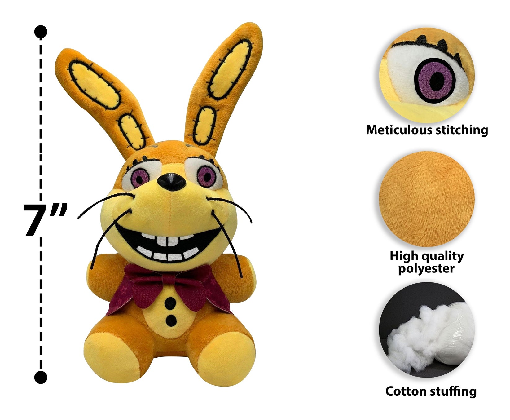 Glitchtrap Plush Birthday Gift For Kids, Spring Trap Plush With Soft A