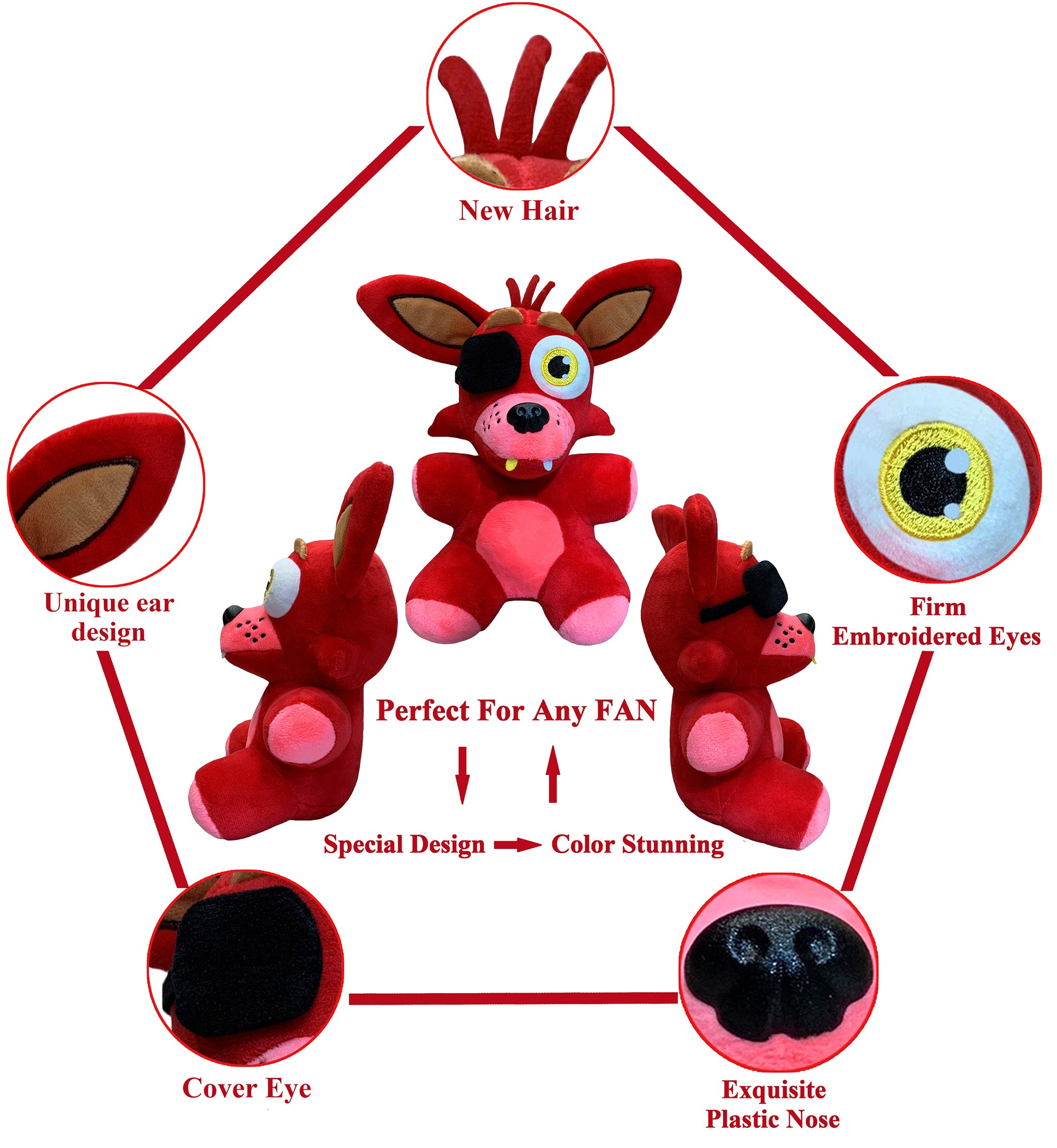 VNKVTL: Foxy Plush - Valentines Day - Giant Foxy Plush | Foxy Stuffed