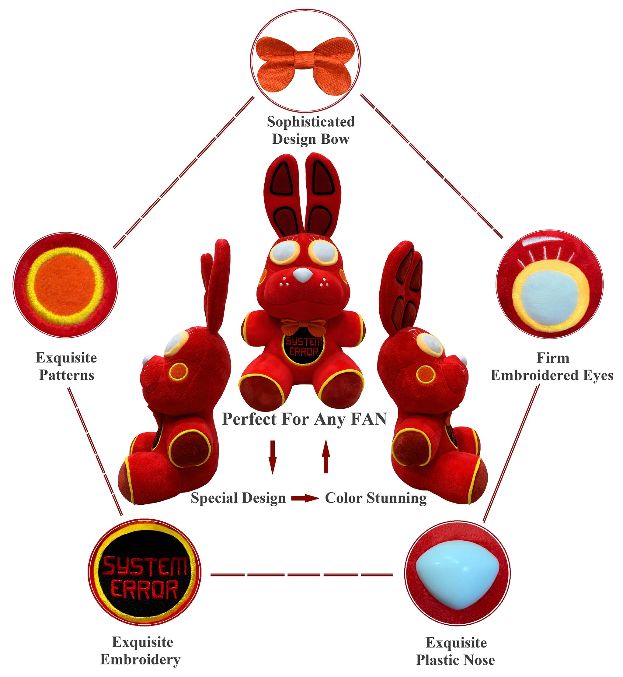 VNKVTL: System Error Toy Bonnie - Valentines Day Stuffed Animals for K